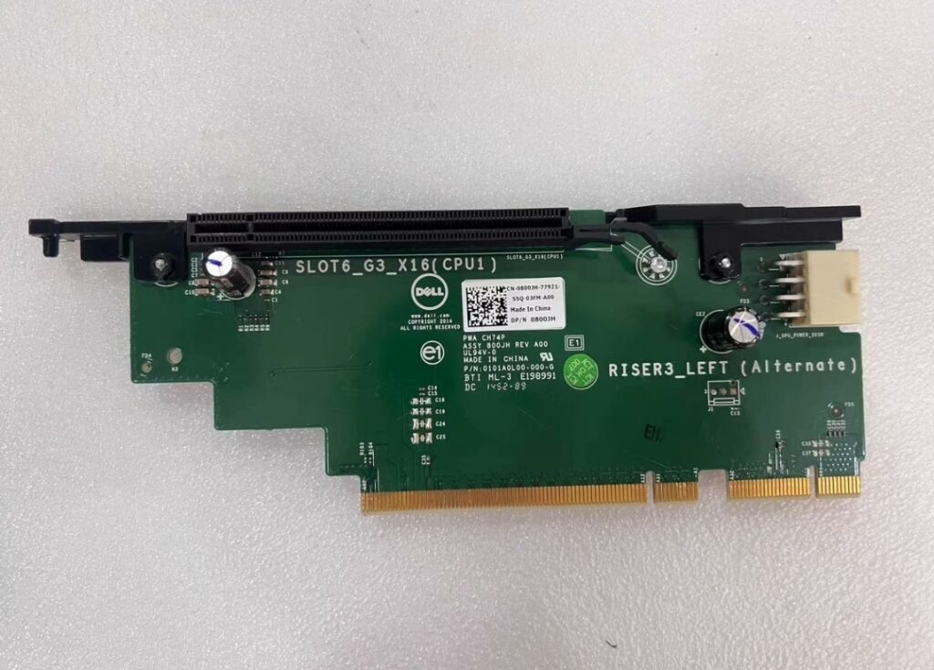 Dell 0800JH 800JH Slot 6 PCIe 3.0 x16 Riser 3 Card For PowerEdge R730XD ...